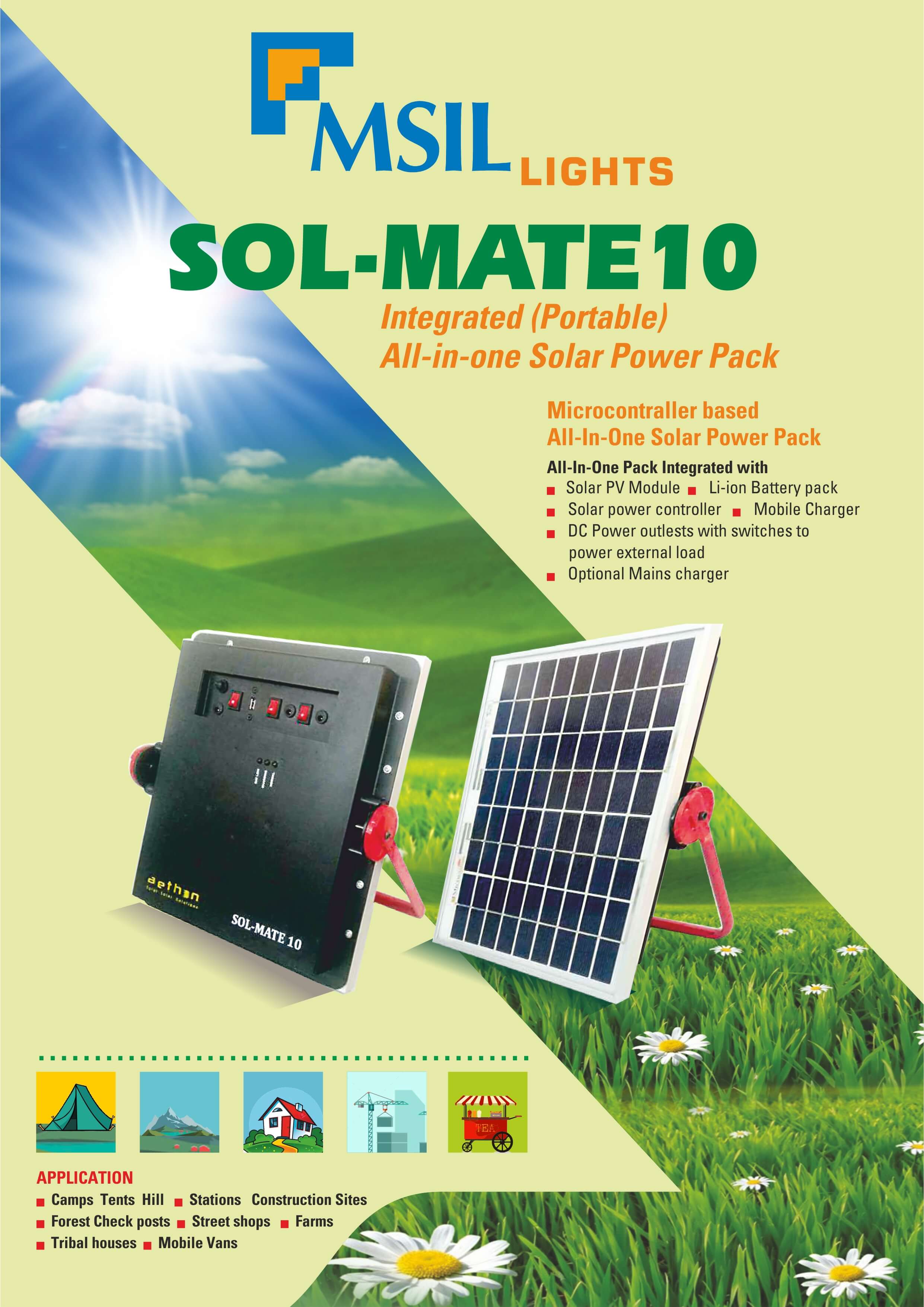 Solar water heaters | Solar Power packs | msilonline.com